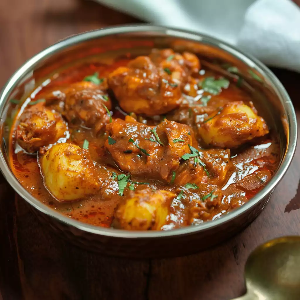 Chicken with Aloo base curry - Tandoori Flame - Authentic Indian ...